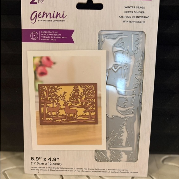 Other | Gemini Winter Stags Papercraft Die Set | Poshmark